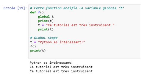 Tuto Python Notion De Scope Et Nommage Des Variables Tutoriel Python