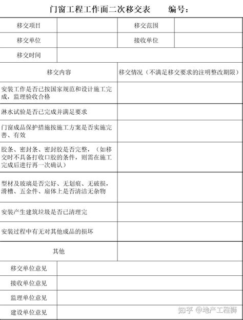 干货，建筑工地工序移交及成品保护原则有哪些？移交表格有哪些？ 知乎