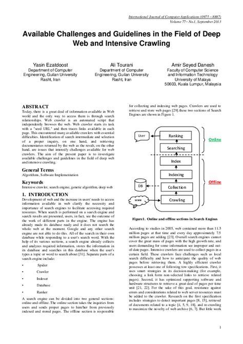 Pdf Available Challenges And Guidelines In The Field Of Deep Web And