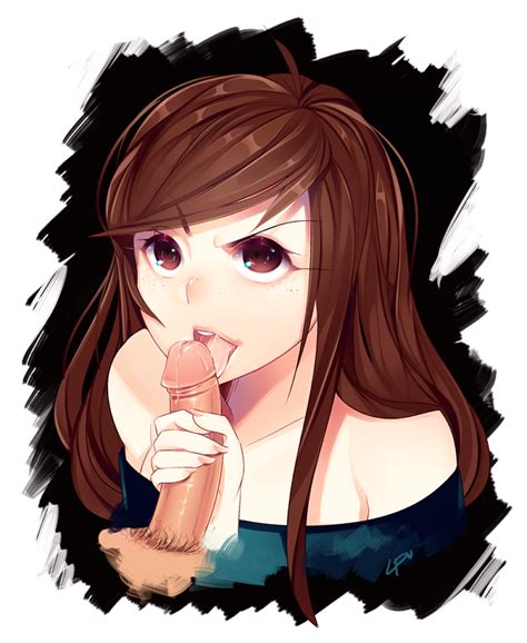 Rule 34 Artist Self Insert Brown Eyes Brown Hair Fellatio Female Freckles Handjob Licking Lips