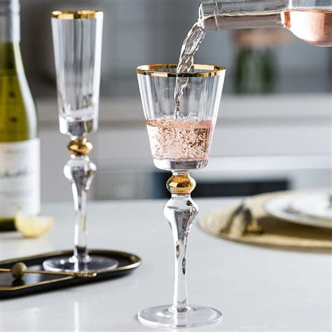 Regal Ripple Gold Rim Wine Glass A Toast To New Beginning Glasscias