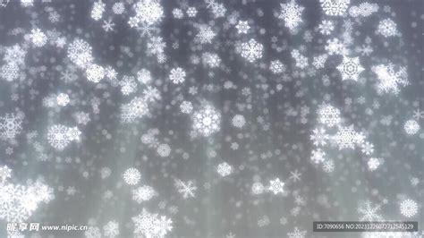 雪花下雪飘落动画影视特效素材影视编辑多媒体图库昵享网nipiccn