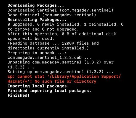 Help I Cant Seem To Fix This Error Cp Cannot Stat Libraryapplication Supporthazmat