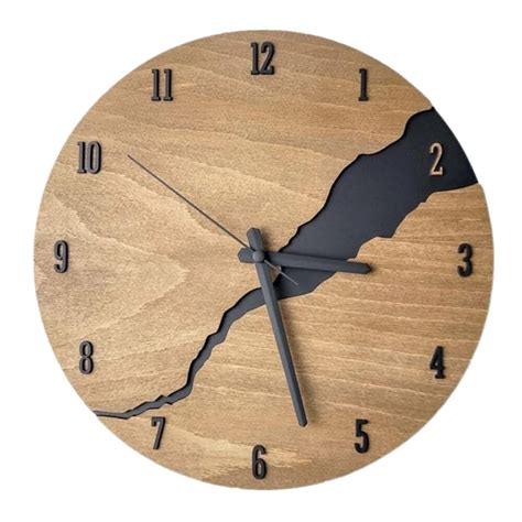 Horloges Murales En Bois L Gance Naturelle Pour Votre Int Rieure Nolahome