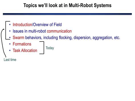 ppt multi robot systems part ii powerpoint presentation free