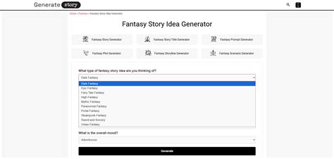 Fantasy Story Idea Generator [free Unlimited]