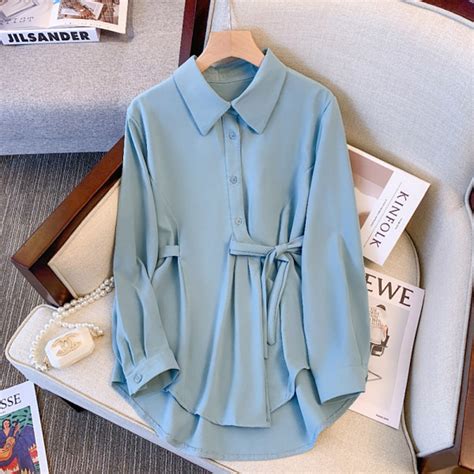 Badu Bg Дамска елегантна риза с класическа яка и копчета Badu Bg