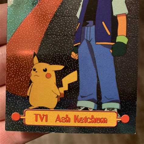 Mavin Ash Ketchum Topps Pokemon Card TV Black Logo TV Animation Edition Series