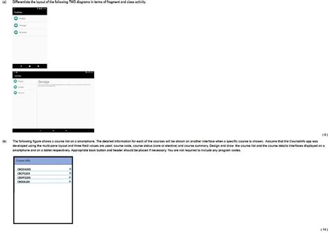 Solved A Differentiate The Layout Of The Following Two