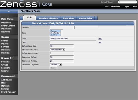 Zenoss Admin Guide Open Source Application Server And Network