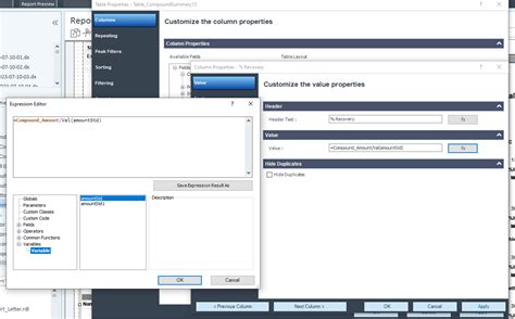 Error Default Values For The Compound Summary Table Forum Chromatography Software Agilent