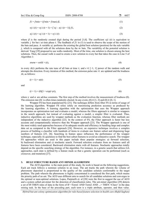 Hybrid Bat Ant Colony Optimization Algorithm For Rule Based Feature