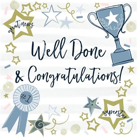 Well Done Well Done Card Congratulations Card Posty Cards