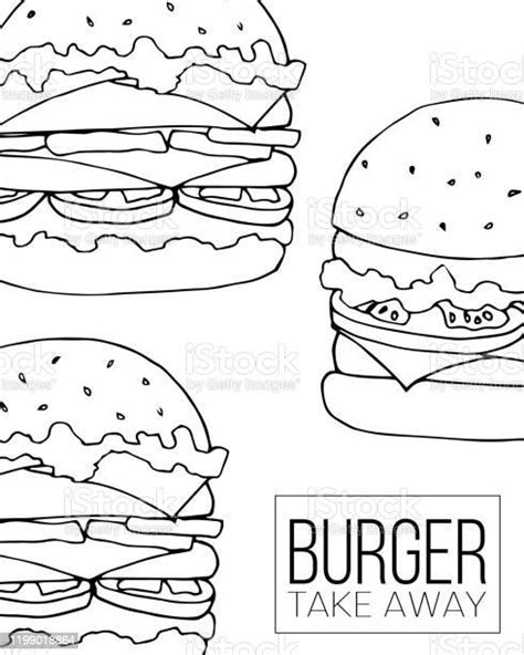 벡터 패스트 푸드 전단지 템플릿입니다 디자인 및 웹을 위한 길거리 음식 카드 일러스트레이션 개성 개념에 대한 스톡 벡터 아트 및