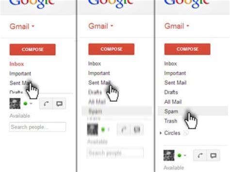 How To Get A Table In Gmail Email Address Spam Folder