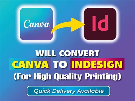 Convert Canva To Indesign Editable Upwork