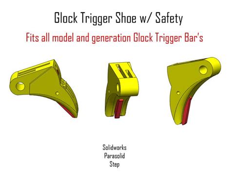 Glock Trigger Shoe W Safety Pc Assembly Model