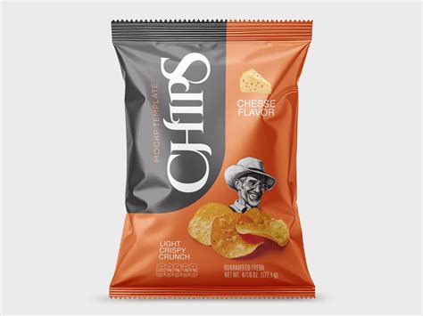 Free Chips Packet Mockup Graflick