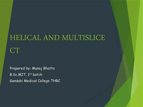 Helical And Multislice Ct Pptx
