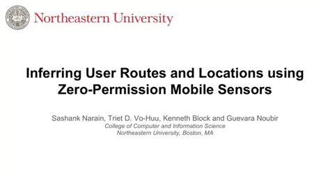 Ppt Inferring User Routes And Locations Using Zero Permission Mobile Powerpoint Presentation