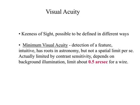 PPT Visual Acuity PowerPoint Presentation Free Download ID 588570