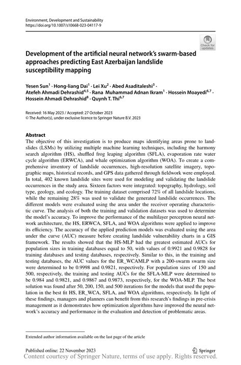 Development Of The Artificial Neural Networks Swarm Based Approaches