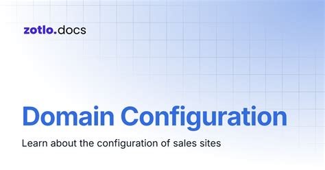 Domain Configuration