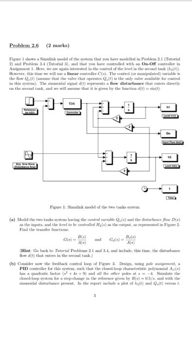 Problem 2 6 2 Marks Figure 1 Shows A Simulink Model