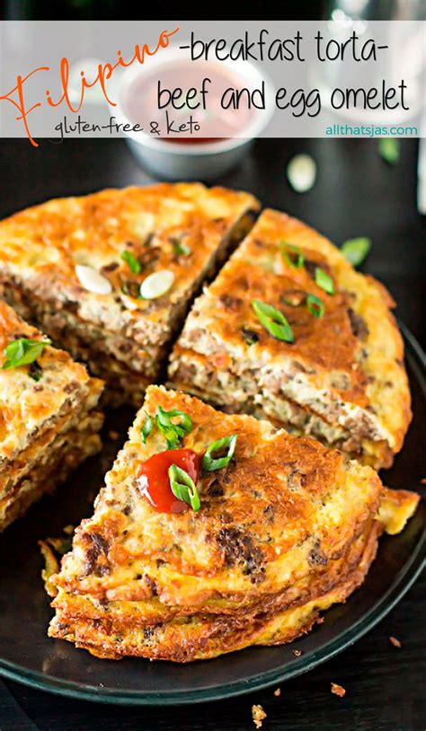 Filipino Breakfast Torta Easy Beef Omelet Recipe