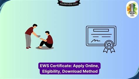 Ews Certificate Apply Online Eligibility Download Pdf Method