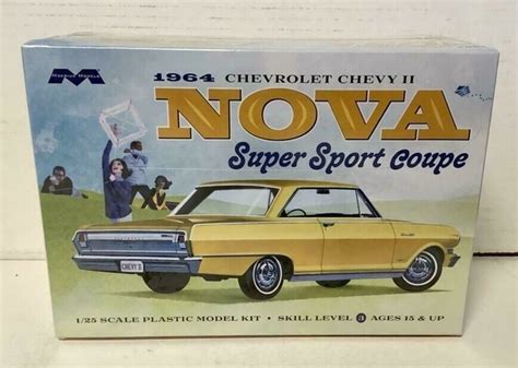 New Moebius Models 1964 Chevy Nova Super Sport Coupe 1 25 Scale Model Kit 2320 4626635426