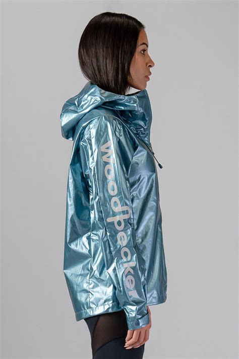 Womens Wind Shell Spearmint Woodpecker Int