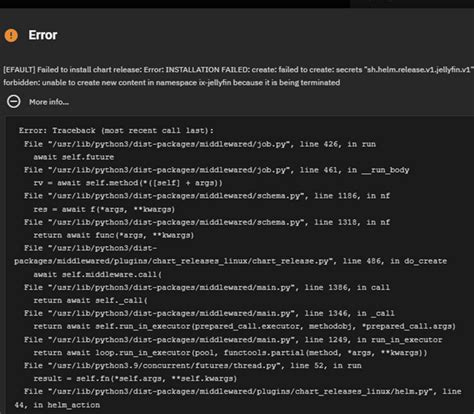 Jellyfin Error On Install Rjellyfin