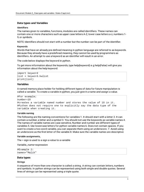 Python Module 2 Pdf
