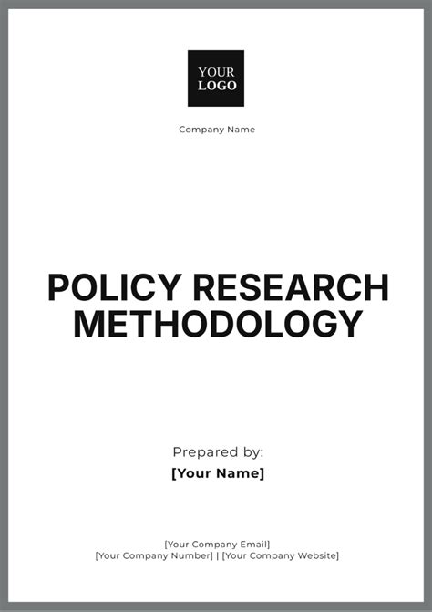 Free Policy Research Methodology Template To Edit Online Free Policy Research Methodology Template To Edit Online