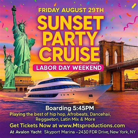 Sunset Party Cruise Labor Day Weekend Sunset Party Cruise On Avalon Yacht