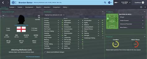 Brandon Barker Fm Football Manager