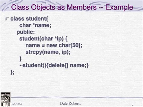 Ppt Exploring Class Objects As Data Members In C Powerpoint