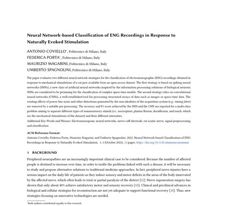 Pdf Neural Network Based Classification Of Eng Recordings In Response