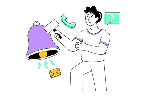 Premium Vector Notification Flat Style Design Vector Illustration