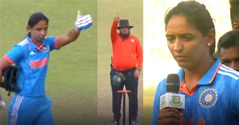 Harmanpreet Kaur Loses Her Cool Blames Umpiring Errors For Tied ODI Vs