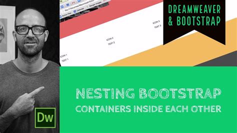 Nesting Bootstrap Containers Inside Each Other Dreamweaver Tutorial 1854 Youtube