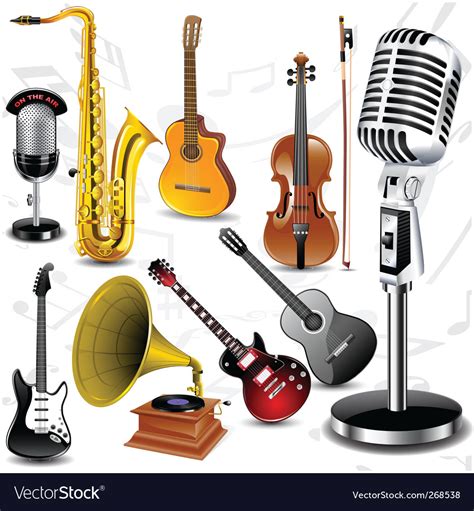 Musical Instruments Royalty Free Vector Image Vectorstock