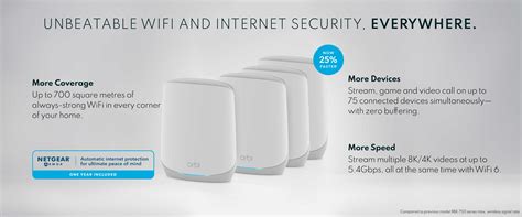 RBK S Orbi Tri Band Mesh WiFi System NETGEAR