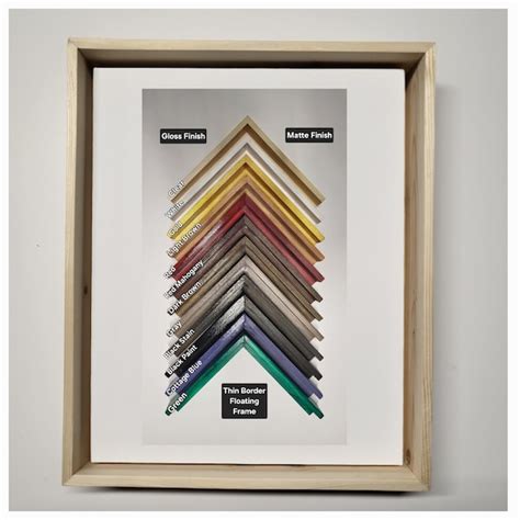 Gold Floating Frame Custom Canvas Etsy