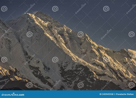 Rakaposhi Peak 7788m From Hunza Valley Gilgit Northern Pakistan Passu