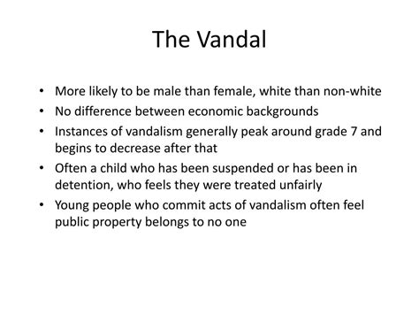 Ppt Vandalism Powerpoint Presentation Free Download Id1363159