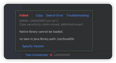 Solve JDBC Error No Taos In Java Library Path Issue Taosdata TDengine GitHub