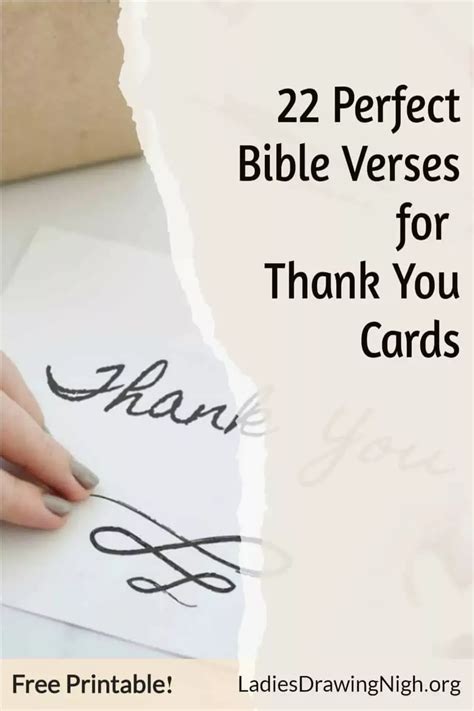 22 Perfect Bible Verses For Thank You Cards Artofit