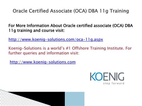 ppt oca dba 11g training powerpoint presentation free download id 3588785